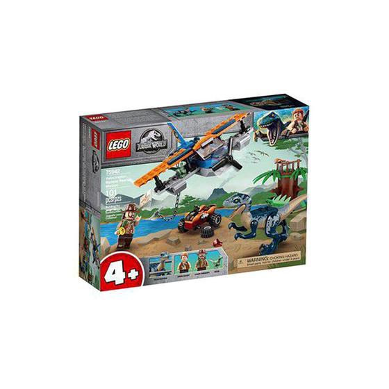 Lego Jurassic World Velociraptor Missão de Resgate com Biplano 75942 ...