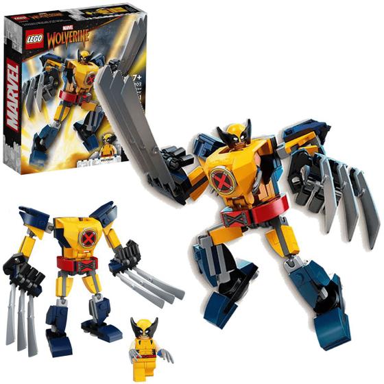 Lego Marvel X-Men Wolverine e Robô Armadura 76202 141 Peças ...