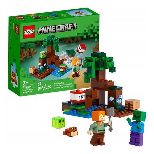 Lego Minecraft 21240 A Aventura No Pântano Com Sapo E Slime Quantidade ...