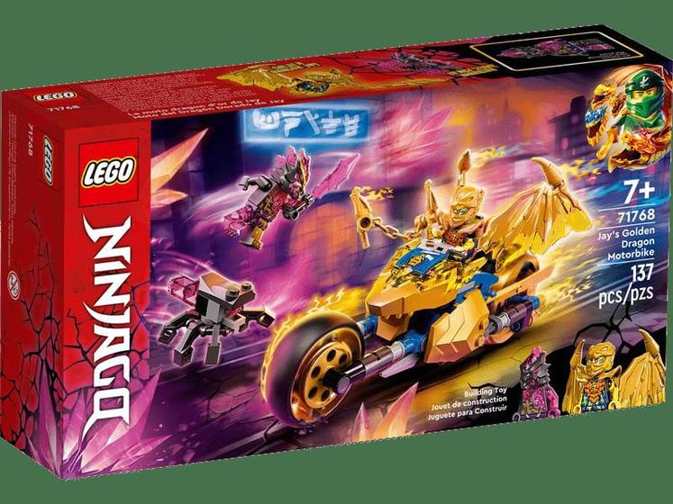 LEGO Ninjago - Motocicleta de Dragão Dourado do Jay -71768 - Brinquedos ...