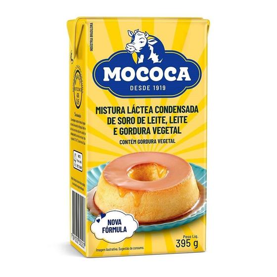 Leite Condensado Mococa Mistura Láctea Tetra Pack 395g - Embalagem com ...