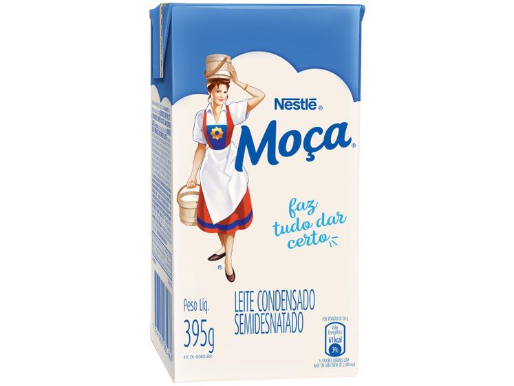 Leite Condensado Nestlé Semidesnatado Moça - Caixa 395g - Leite ...