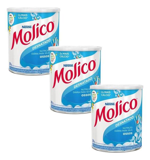 Leite Em Pó Molico Desnatado Nestlé Kit 3 - Leite em Pó - Magazine Luiza
