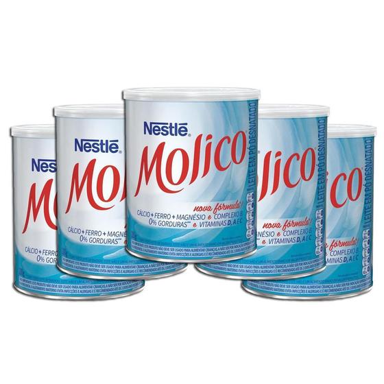 Leite Em Pó Molico Desnatado Nestlé Kit 5 Unidades - Nestle - Leite em ...