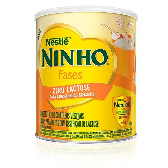 Leite em Pó Ninho Forti+ Sem Lactose 700g - Nestlé - Nestle - Composto ...