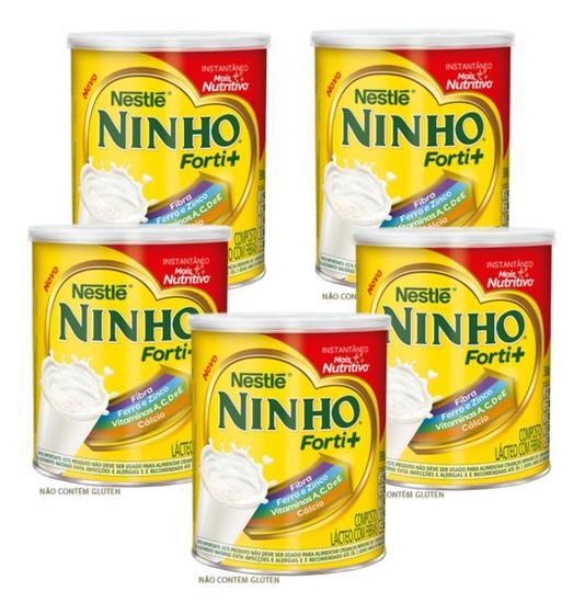 Leite Em Pó Ninho Instantaneo Nestlé Lata - 05 Unidades - NESTLE ...