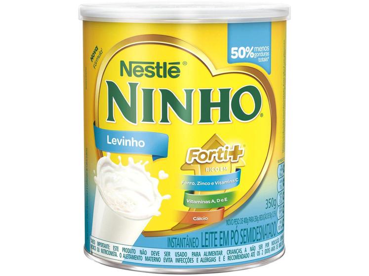 Leite em Pó Semidesnatado Ninho Forti+ Levinho - 350g - Nestlé - Leite ...