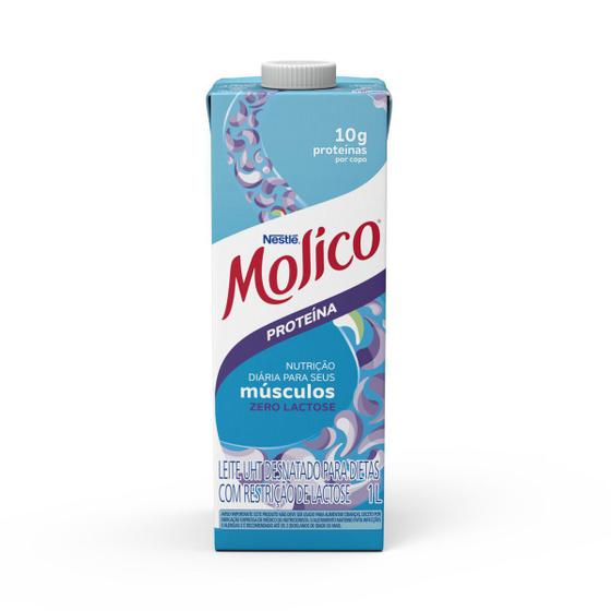 Leite Molico +Proteína Desnatado Zero Lactose NESTLÉ 1l - Composto ...