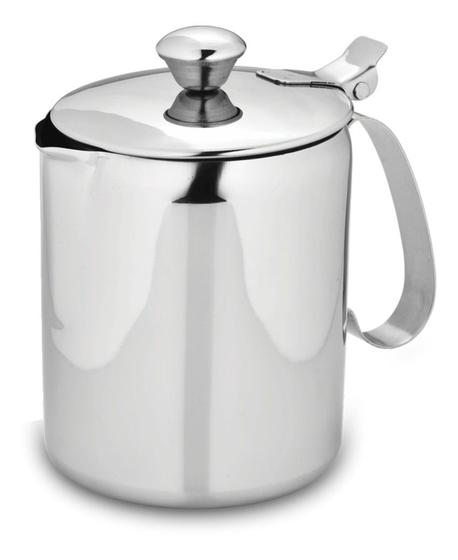 Leiteira Em Aço Inox 600ml Com Alça E Tampa Linha Classic - 123 UTIL ...