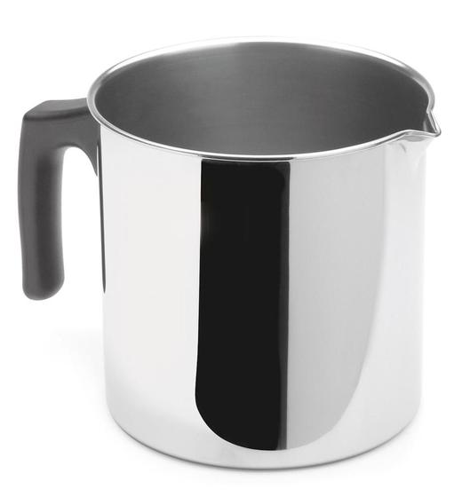 Leiteira Fervedor De Aço Inox 1,3L Caneco Funciona Em Fogão De Indução ...