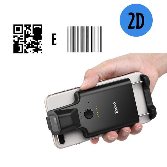 Leitor De Código De Barras e QR Code 2D Acoplável a Celular - EYOYO ...