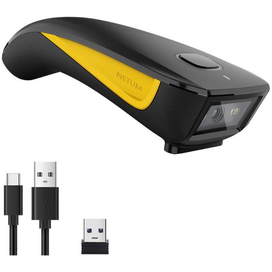 leitor de codigo de barras sem fio portátil qr bluetooth usb - NETUM ...