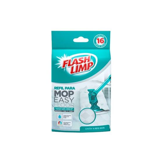 Lenço Eletrostático Seco Para Mop Easy Floor 16 Lenços - FLASH LIMP ...
