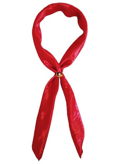 Lenço Gaúcho Vermelho Pilcha Tradicional Com Passador Metal - Sentinela ...