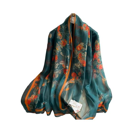 Lenço Hijab De Seda Feminino, Xale Macio, Envolvente Grande Para Praia ...