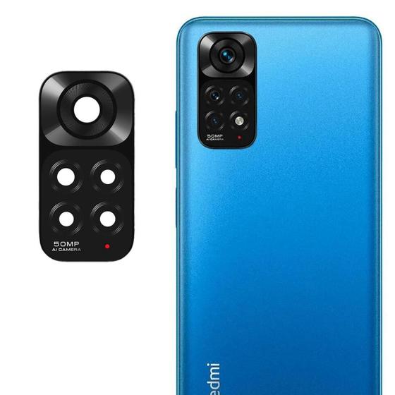 Lente De Vidro Para Câmera Traseira REDMI NOTE 11 com adesivo - Versão ...