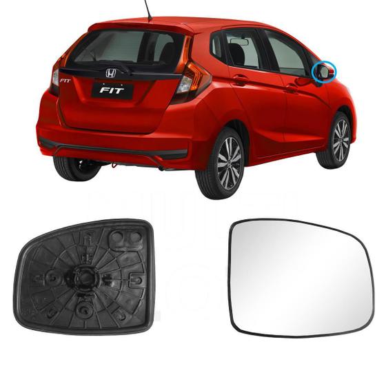 Lente Retrovisor Direito Honda Fit 2015 A 2021 Original - Metagal - Retrovisores de Carro ...