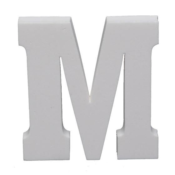 Letra para Festa e Decoração Branca M em EVA Piffer - Kit Decoração de ...