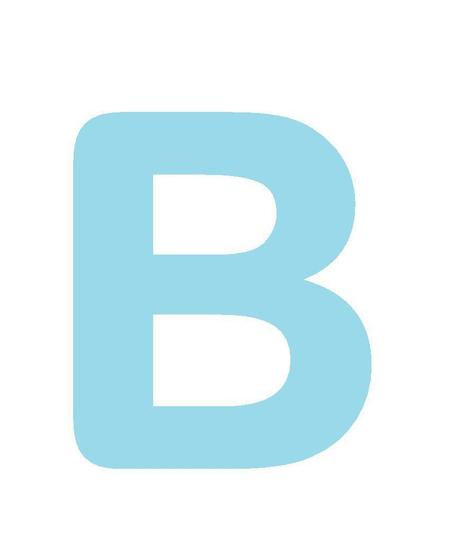 Letras em EVA Alfabeto Azul Claro - 14cm - Extra Festas - Letras ...