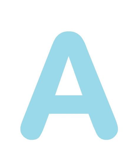 Letras em EVA Alfabeto Azul Claro - 14cm - Extra Festas - Letras ...