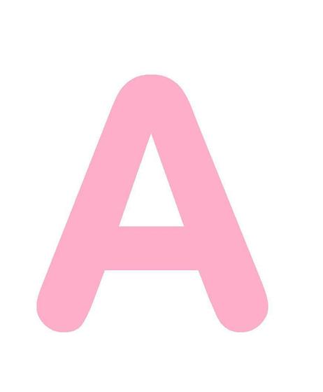 Letras em EVA Alfabeto Rosa Claro - 14cm - Extra Festas - Letras ...