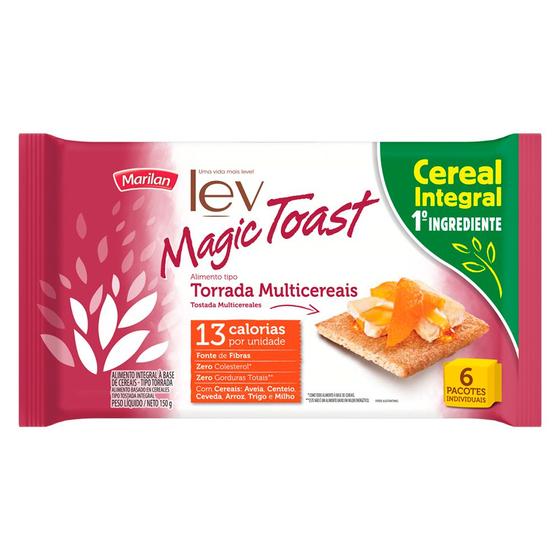 Lev Magic Toast Multicereais 150g - Marilan CX c/24 - ** PEC MARILAN ...