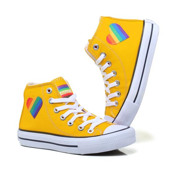 Lgbt Orgulho Tenis All Feminino Cano Alto Star Envio Imediato 526HI ...