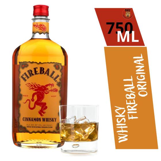 Licor De Whisky Fireball Canela Com Selo Original 750 Ml+ Copo - Licor - Magazine Luiza