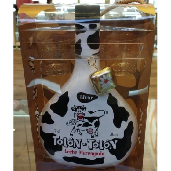 Licor Tolón Tolón Leche Merengada 700ml acompanha 2 copos oficial ...