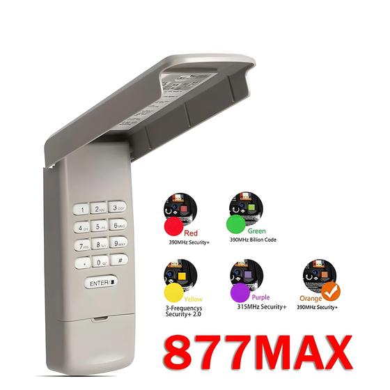 LiftMaster 877MAX Teclado Sem Fio Sistema De Controle Remoto Para Abridor De Porta De Garagem ...
