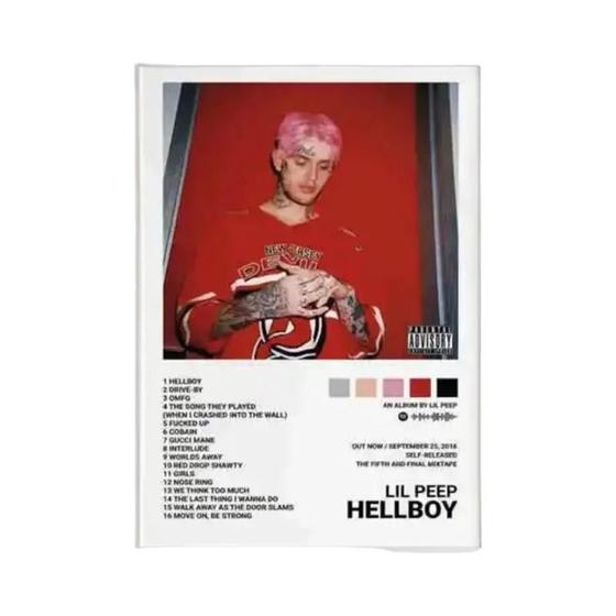 Lil Peep Hellboy Crybaby Live Forever Hip Hop Rapper Poster Set ...