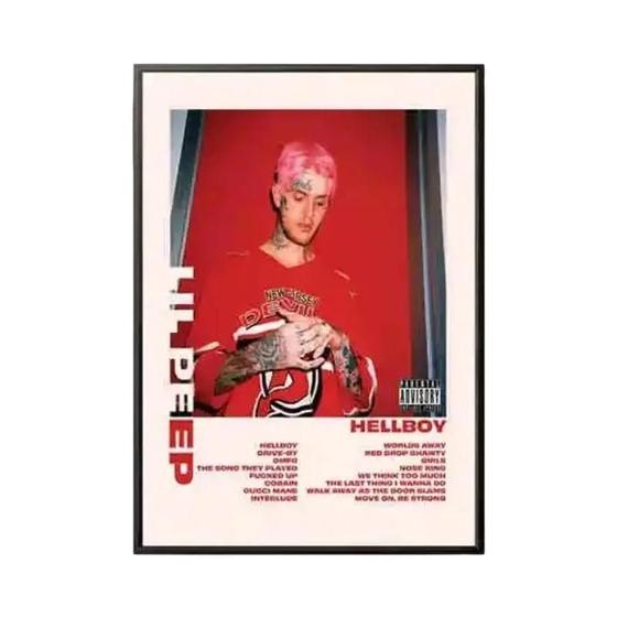 Lil Peep Hellboy Crybaby Live Forever Hip Hop Rapper Poster Set ...