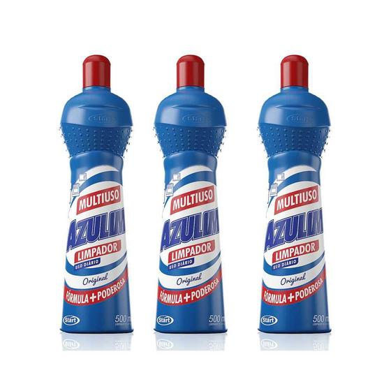 Limpador Azulim Multiuso Uso Diário 500Ml Kit 3 - Start - Limpador ...