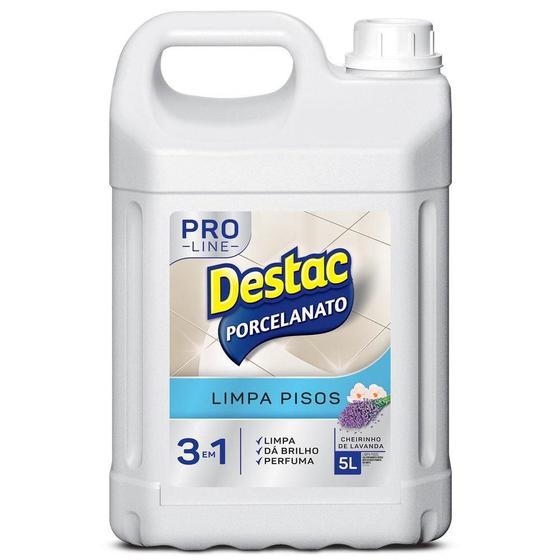 Limpador com Brilho Destac Porcelanatos 5L Pro Line - Limpa Piso ...