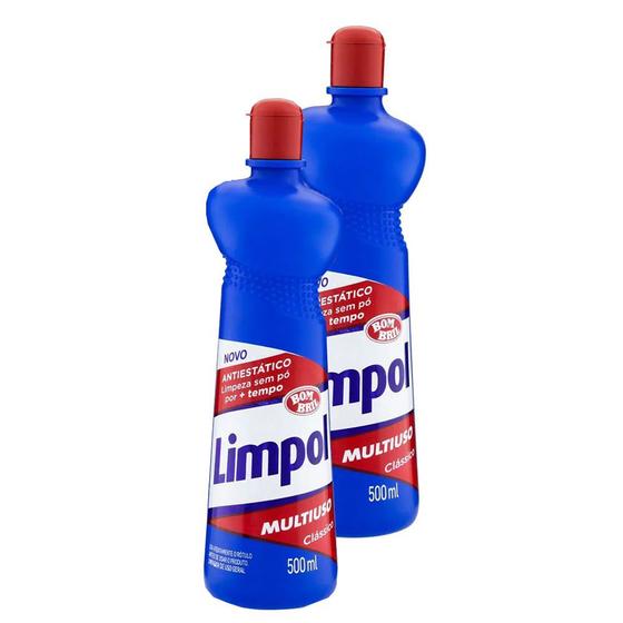 Limpador Limpol Multiuso Clássico 500ml Kit com duas unidades - Bombril ...