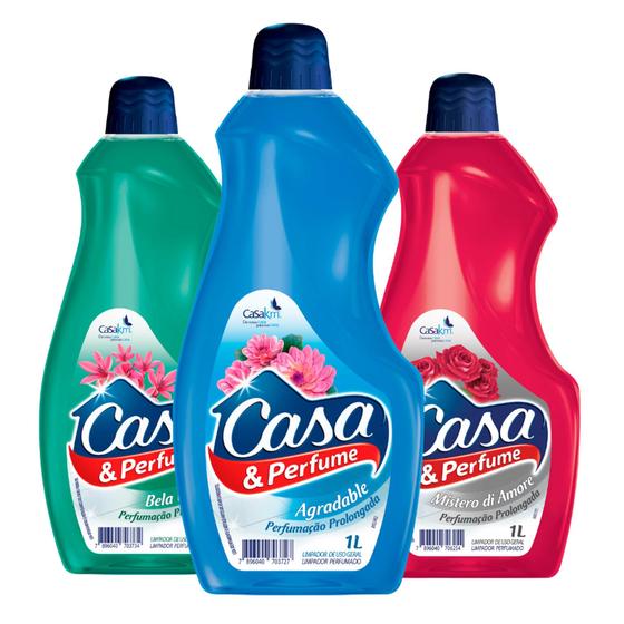 Limpador Perfumado Casa e Perfume Casa KM 1 Litro - Limpador Multiuso - Magazine Luiza