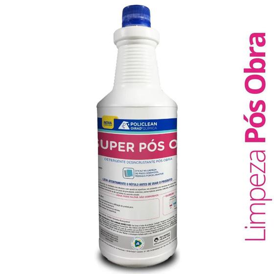 Limpador Super Pós Obra Limpa Pisos Porcelanato Cerâmico Granito ...