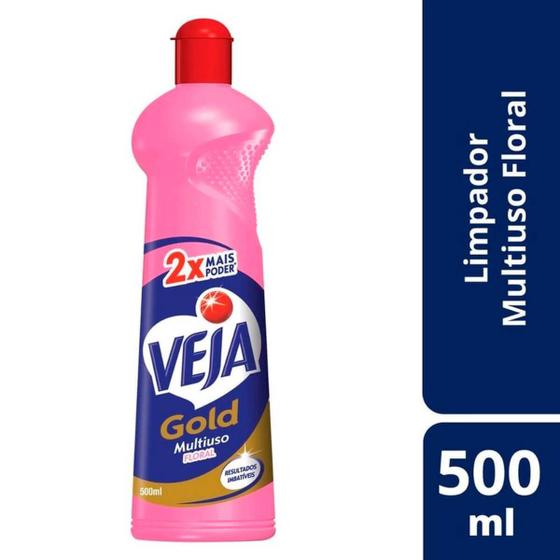 Limpador Veja Multiuso Floral Rosa 500ml - 1 unidade - Limpador ...