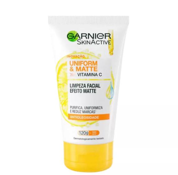 Limpeza Facial Garnier SkinActive Uniform & Matte Vitamina C ...