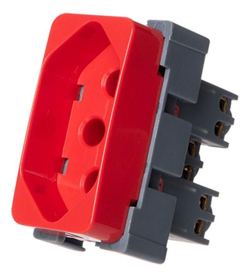 Linha B3 Tomada Padrão Brasileiro Vermelha 2p+t 20a 250v - Margirius - Tomadas - Magazine Luiza