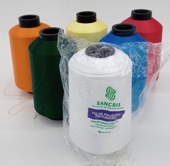 Linha Fio Texturizado Sancris Máquina Overlock 500 Gramas - Linha de ...