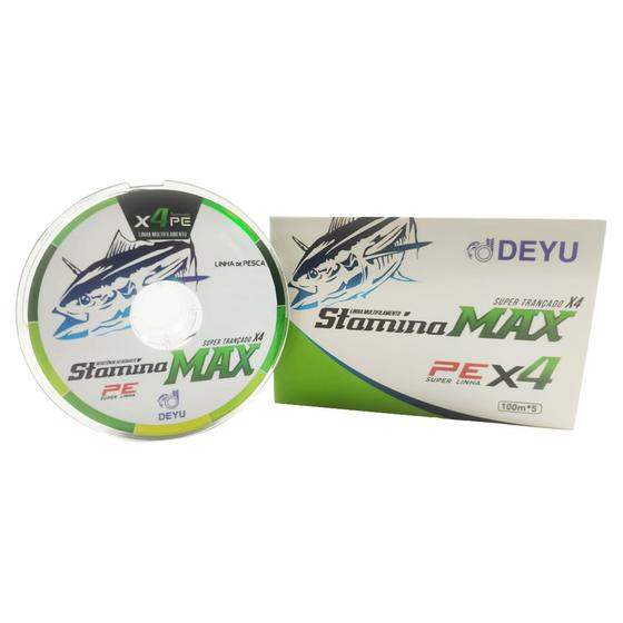 Linha Pesca Multifilamento Deyu Stamina Max PE 4x 100 metros Diversas ...