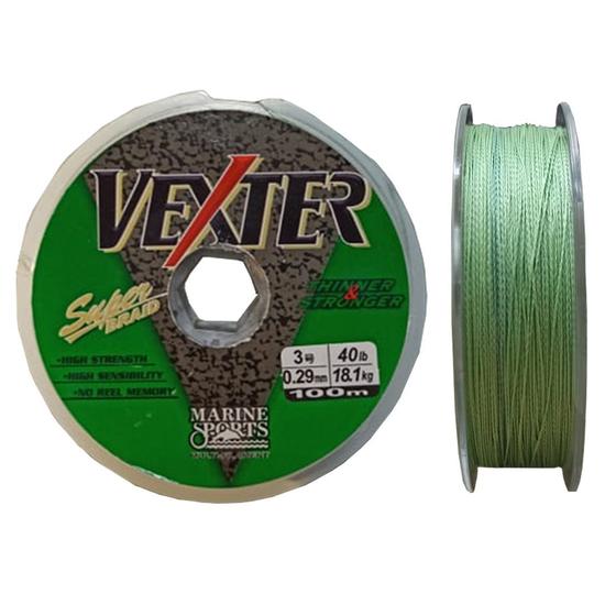 Linha Pesca Multifilamento Vexter X4 4 Fios 0.29mm 40 Lbs 100 Metros - Marine Sports - Linha de ...