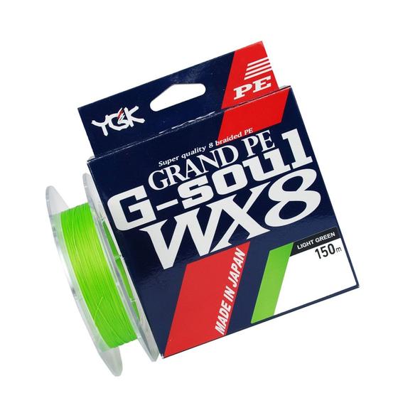 Linha YGK G-Soul Light Green WX8 Grand PE 2.5 0,26mm /40lb 150m - Linha de pesca - Magazine Luiza