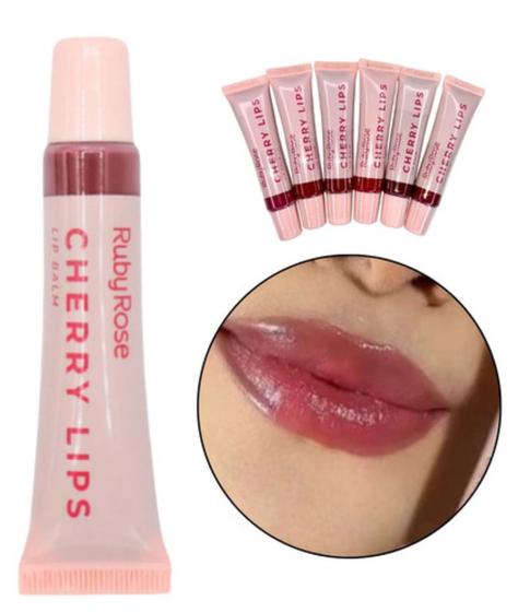 Lip Balm Cherry Lips COR CL50 Ruby Rose Cód HBL65035 - Linha rosa Ruby Rose - Blush - Magazine Luiza