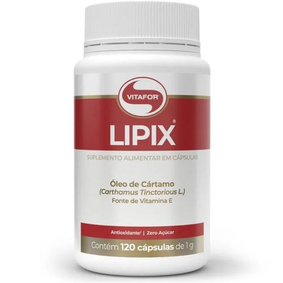 Lipix 1000mg (120 Caps) - Vitafor - Óleo de Cartamo - Magazine Luiza