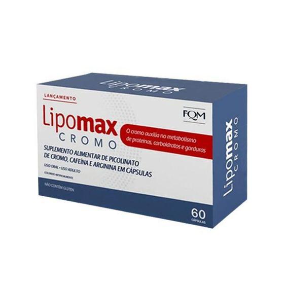 Lipomax Cromo - 60 Cápsulas - Divcom Pharma - Picolinato de Cromo ...