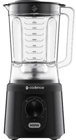 Liquidificador 800W Cadence 2.5L 5 Velocidades Preto 127V ...