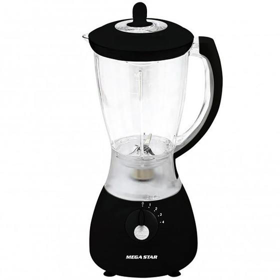 Liquidificador Megastar KC1858CN 300 Watts 4 Velocidades + Pulsar 220V ~ 50/60HZ - Preto - Mega ...