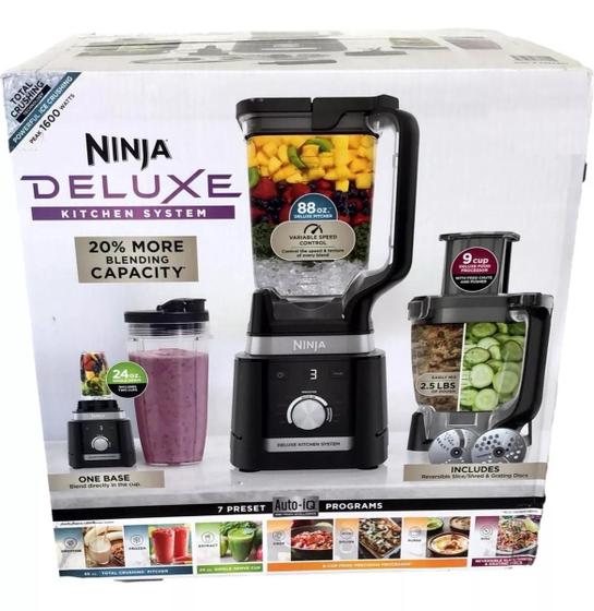 Liquidificador Ninja Deluxe Kitchen System 7 Programas 1600W ...